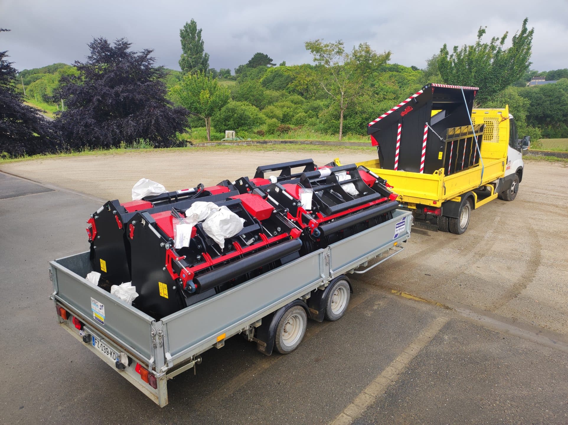 Godet gravillonneur enrobés Abgralll Conception Bretagne